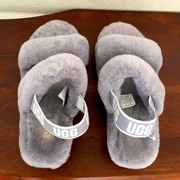 UGG | Shoes | Ugg Fuzzy Slides | Poshmark